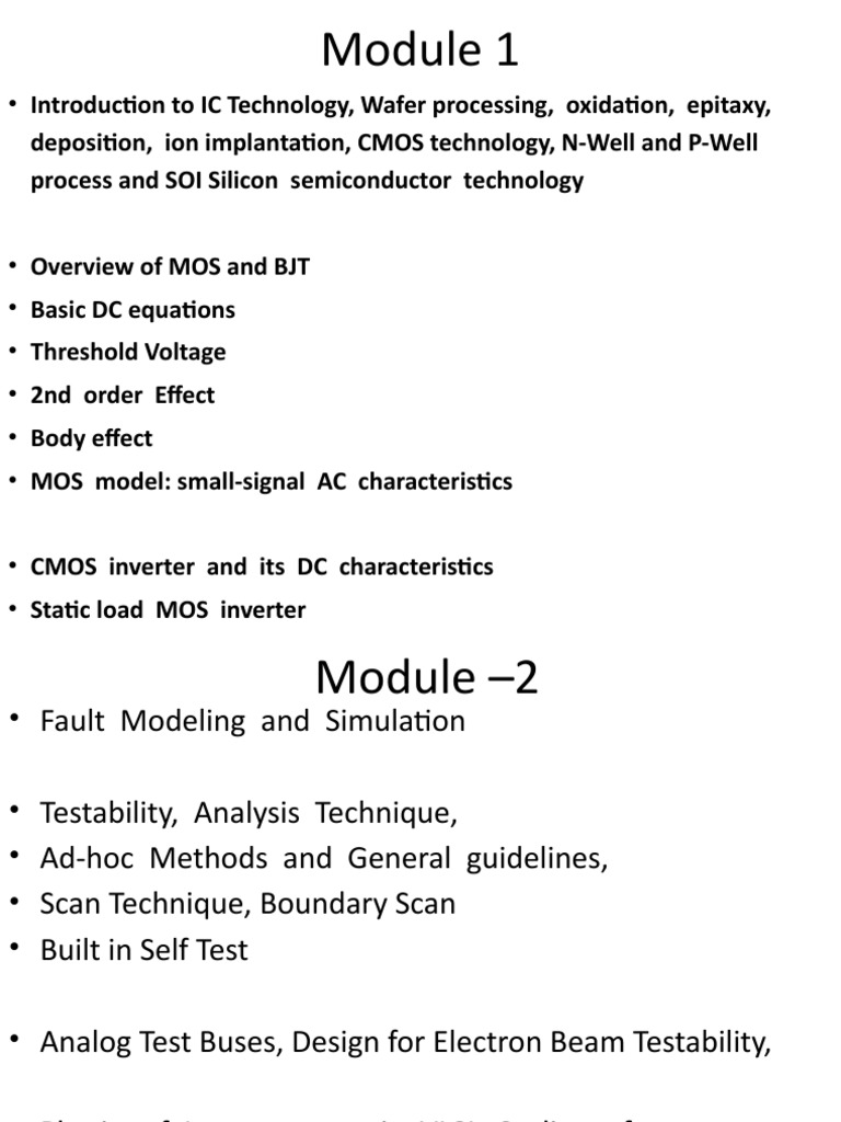 Deposition, Ion Implantation, CMOS Technology, N-Well and P-Well ...