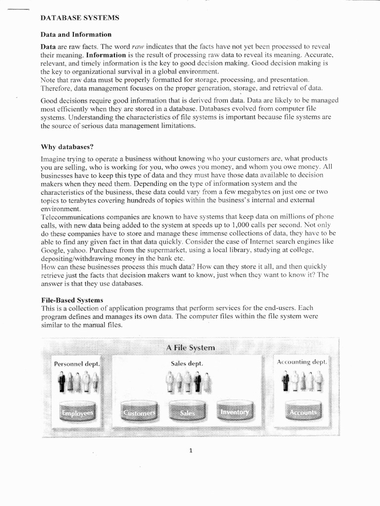 1-Database Systems | PDF | Databases | Computer Data Storage