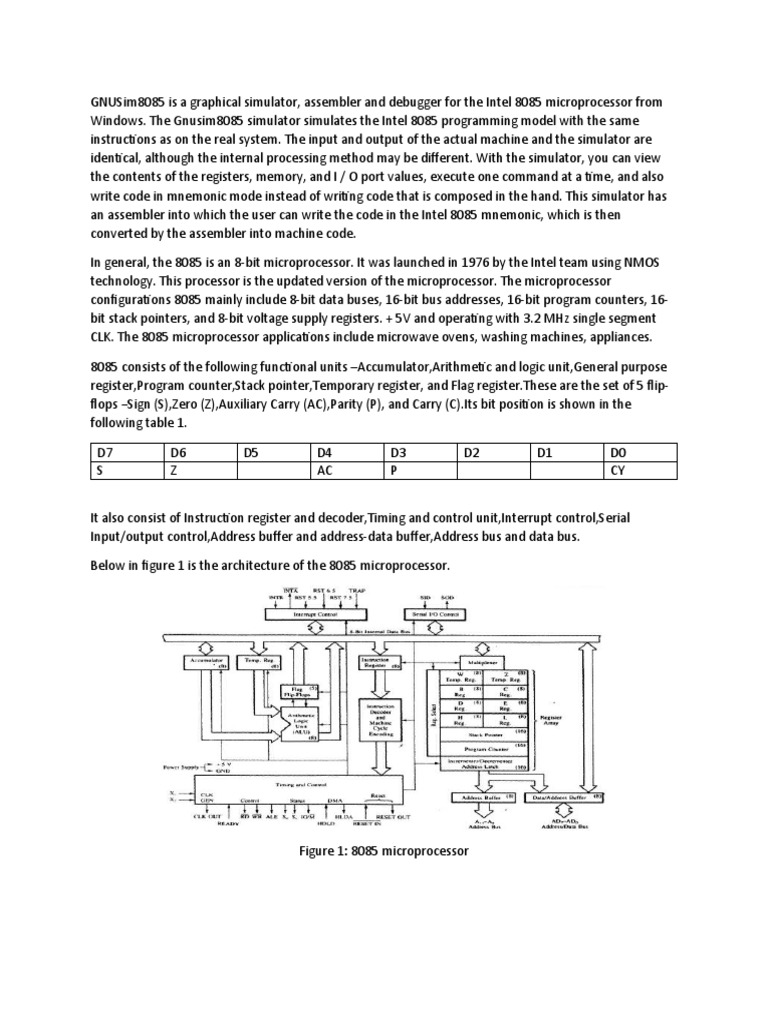 GNUSim8085 Is A Graphical Simulator | Download Free PDF | Pointer (Computer Programming ...