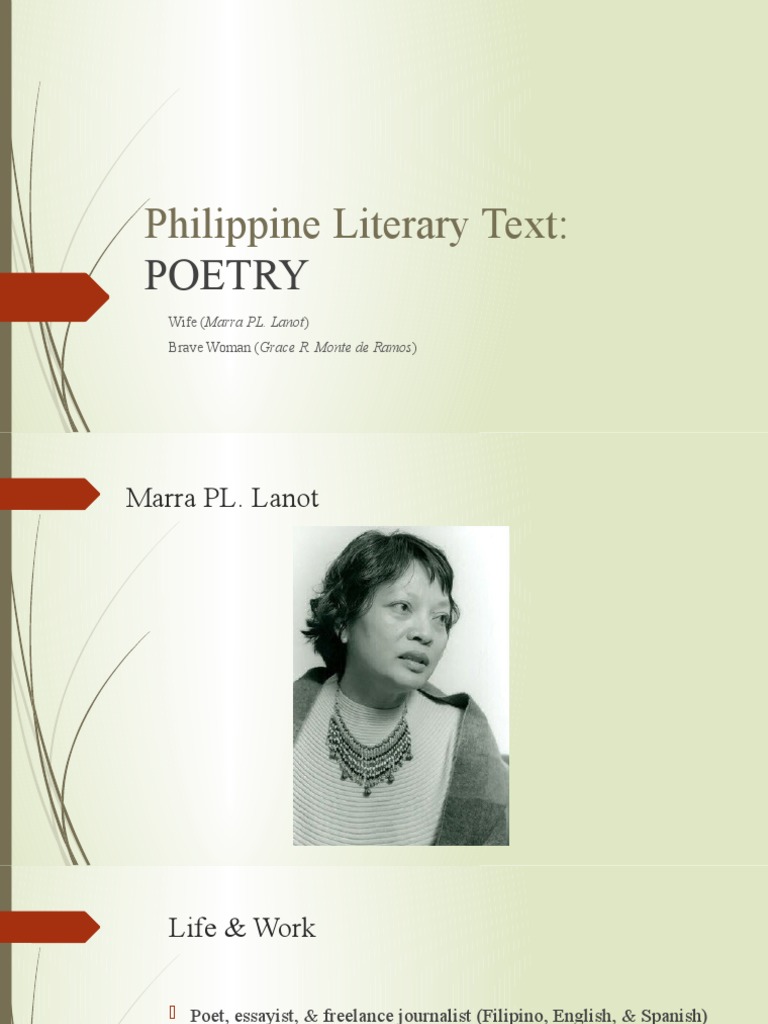 Wife by Marra PL. Lanot, Brave Woman by Grace R. Monte de Ramos | PDF ...