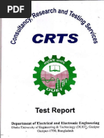 HT Panel Test Report | PDF | Voltage | Relay
