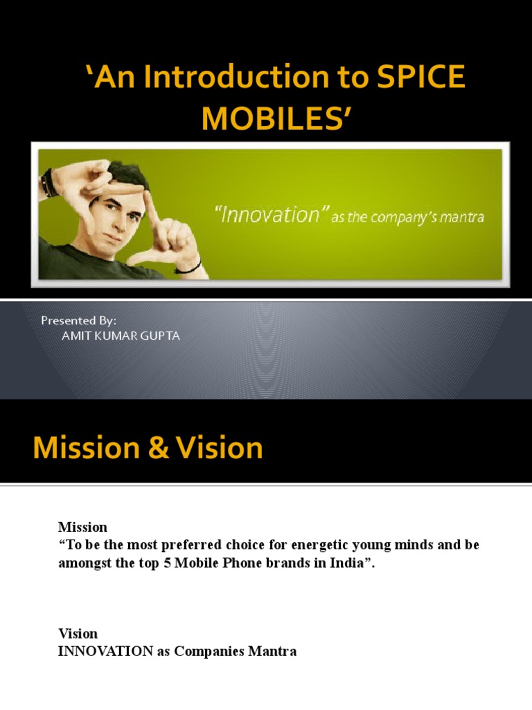 An Introduction To SPICE MOBILES' | PDF