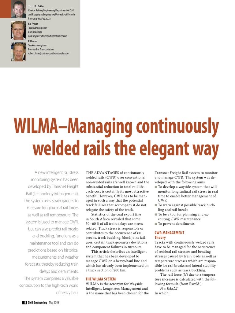 Managing Continuously Welded | PDF | Track (Rail Transport) | Rail ...