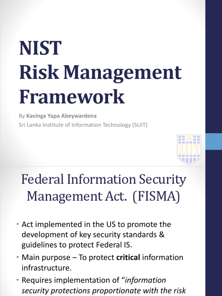 NIST Risk Management Guide | PDF | Information Security | Risk