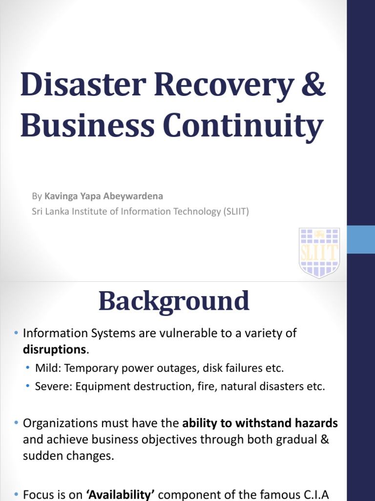 DRP BCP For Risk Management | PDF | Disaster Recovery | Backup