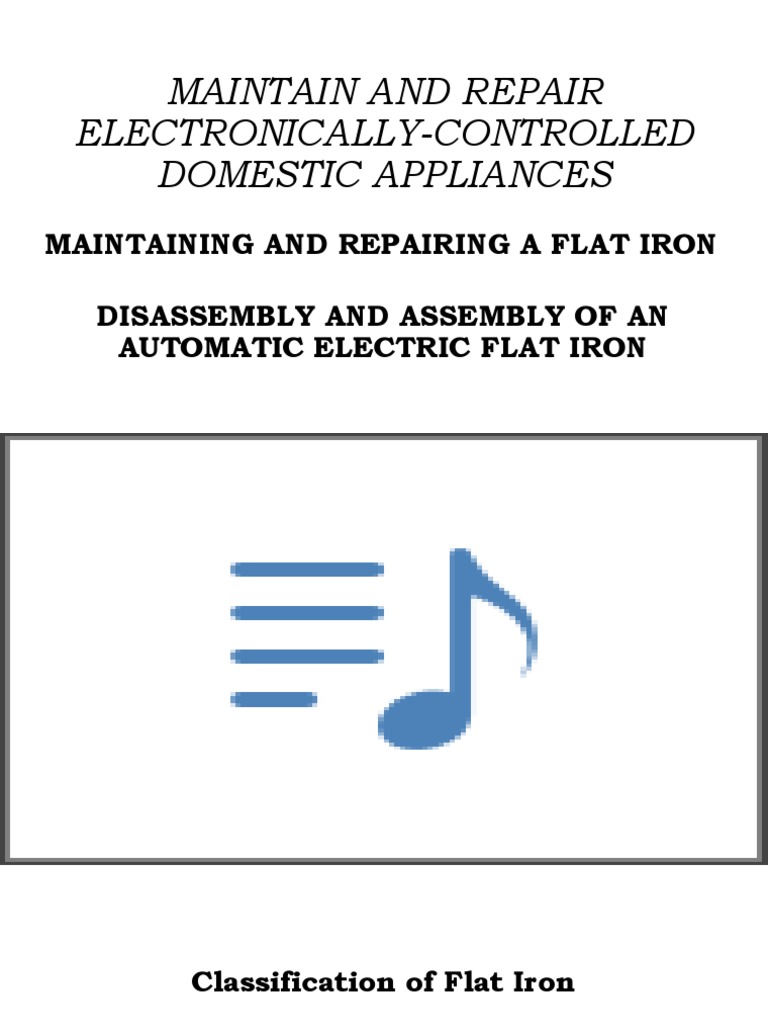 Disassembling an Automatic Flat Iron | PDF
