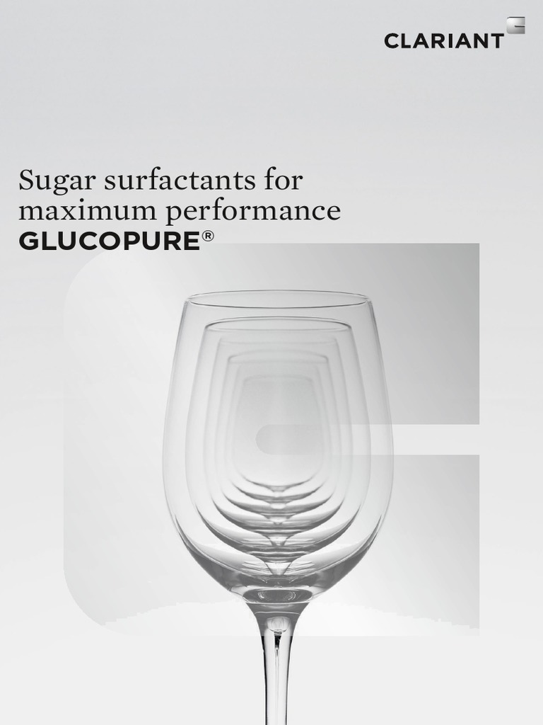 Clariant Brochure Sugar Surfactants For Maximum Performance GlucoPure ...