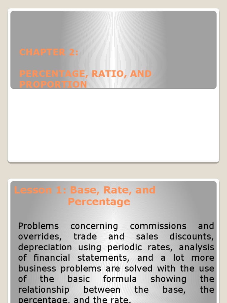 Base, Rate and Percentage | PDF