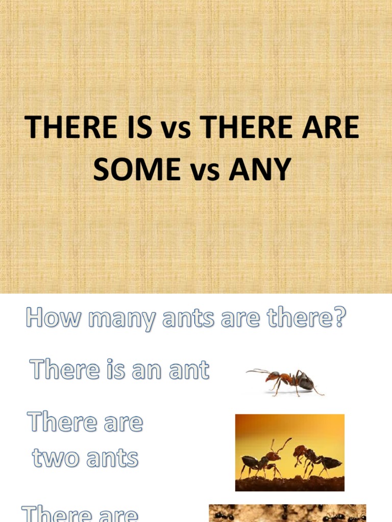 THERE IS Vs THERE ARE | PDF