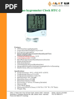 HTC-1 Clock-Humidity & Temperature Digital LCD Instructions | PDF