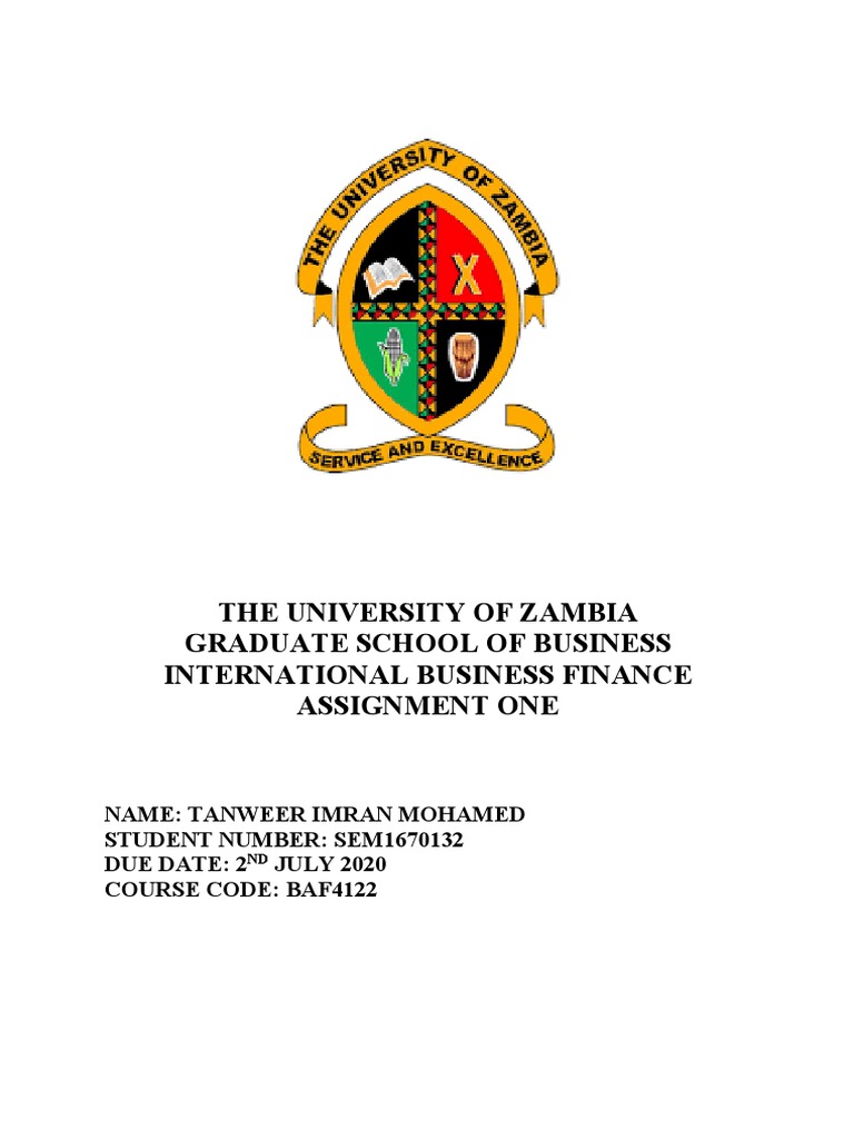 Ibf Assignment 1 | PDF | Banks | Business