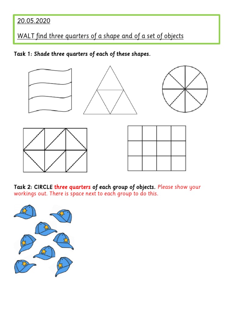 Three Quarters Lesson 1 | PDF