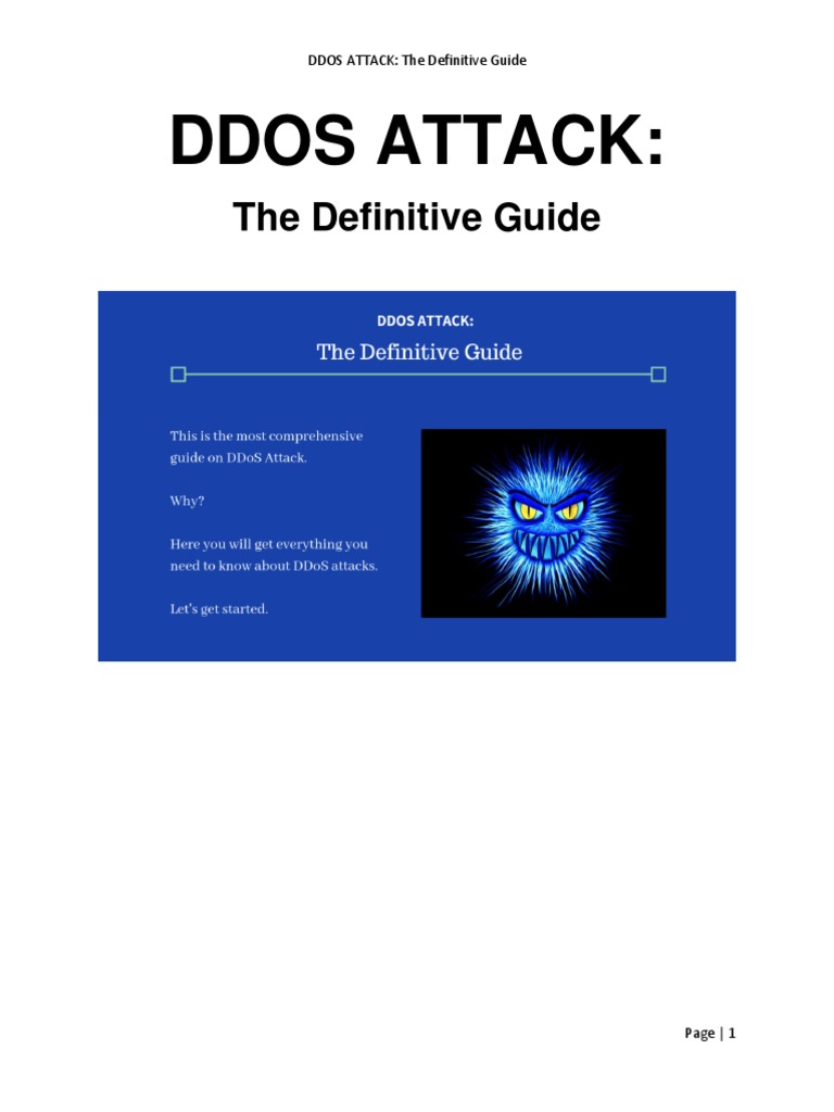 An Ultimate Guide To DDos Attack: Detection, Prevention and Mitigation | Download Free PDF ...