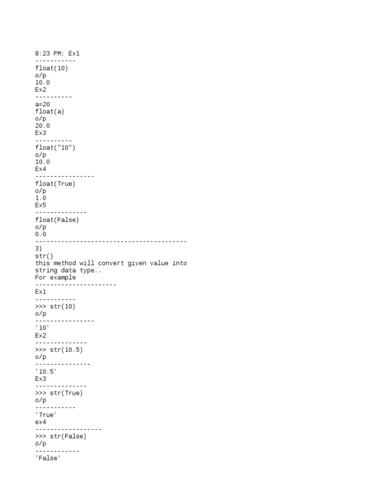 Core Python Notes Pdf Boolean Data Type Computer Programming