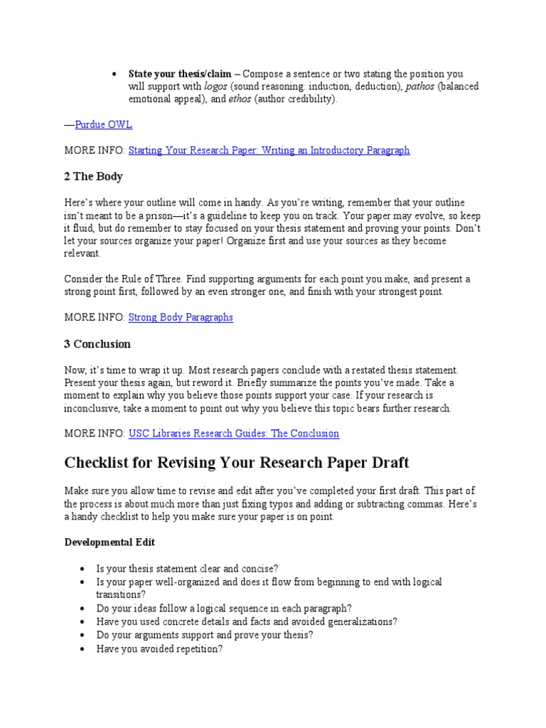 Research Paper Writing Guide | PDF | Argument | Thesis