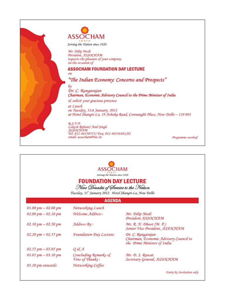 Foundation Day Invitation Card | PDF