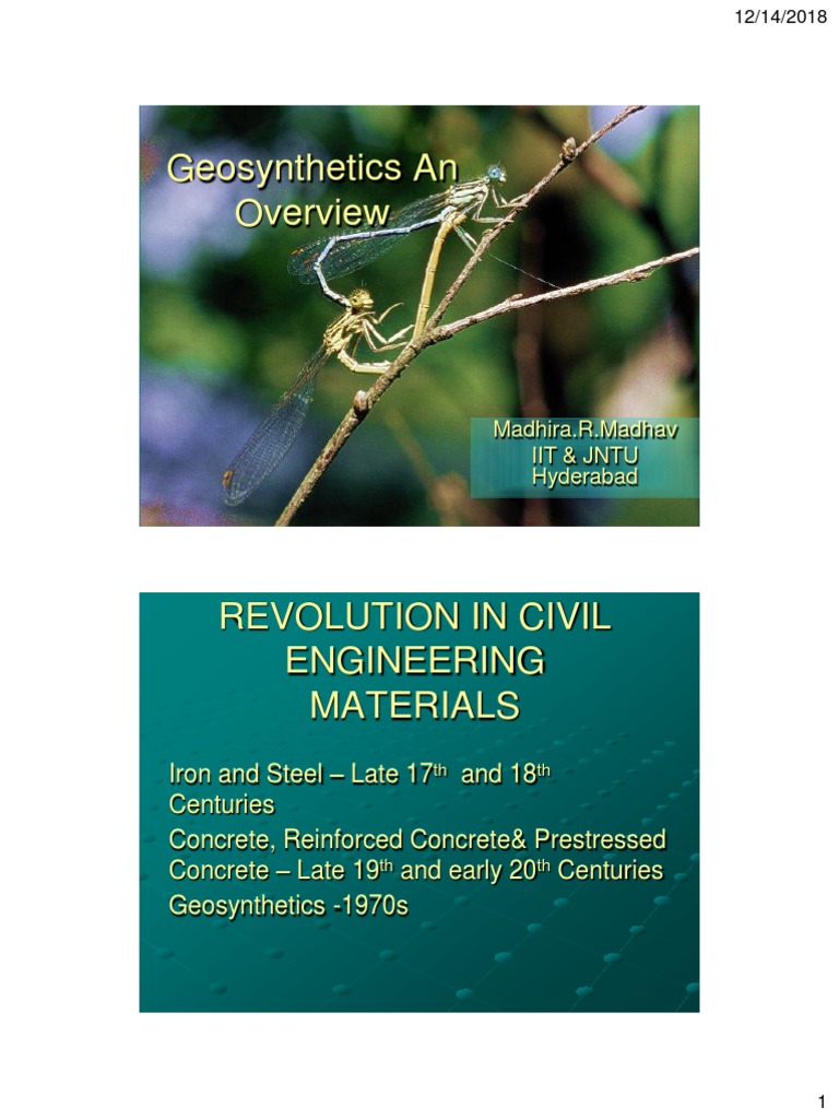 Geosynthetics An Overview | PDF | Drainage | Civil Engineering