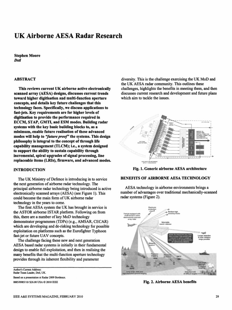UK Airborne AESA Radar Research: "Future Proof' | PDF | Radar ...