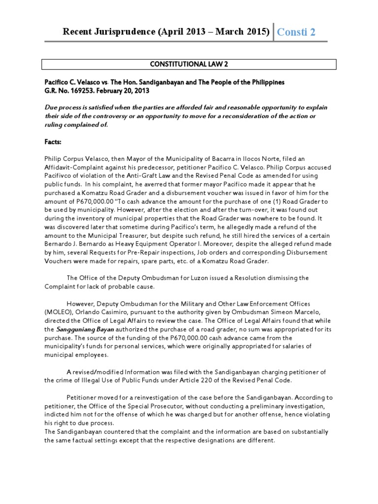 Constitutional Law 2 - Recent Jurisprudence | PDF | Foreclosure | Equal ...