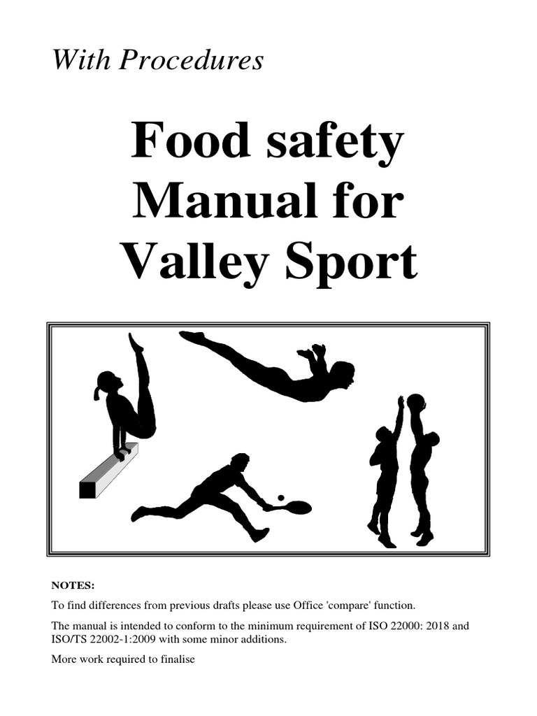 Food Safety Manual Valley Sport-FS (00000003) | PDF | Audit ...