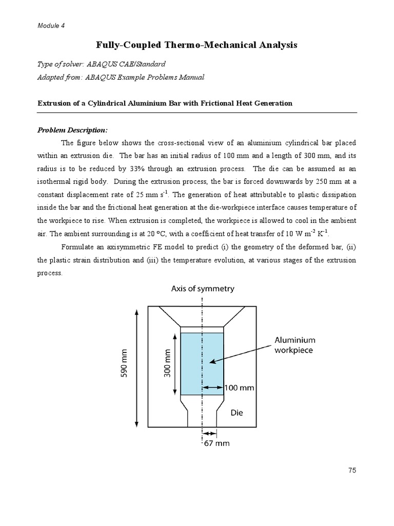 Fully-Coupled Thermo-Mechanical Analysis | PDF | Elasticity (Physics ...