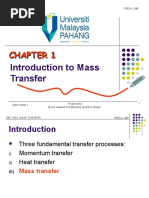 Lecture Notes On Mass Transfer | PDF | Diffusion | Mass Transfer