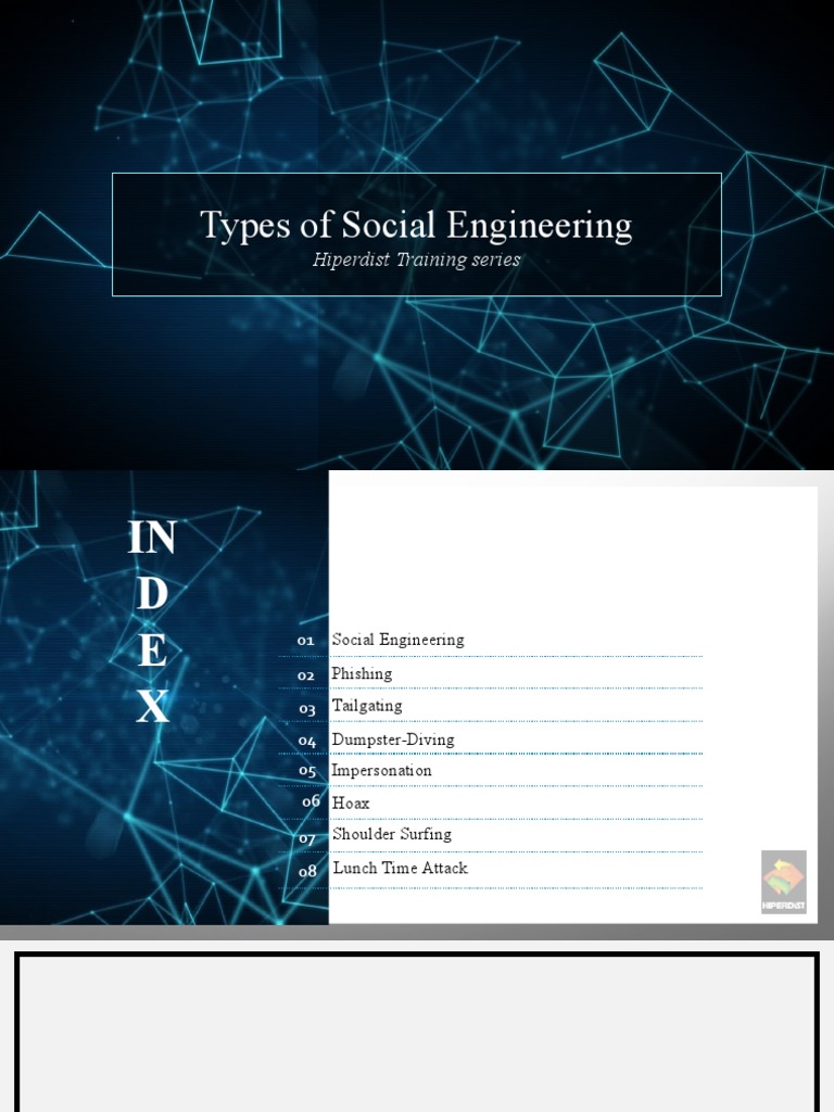 Types of Social Engineering | PDF | Phishing | Social Engineering ...