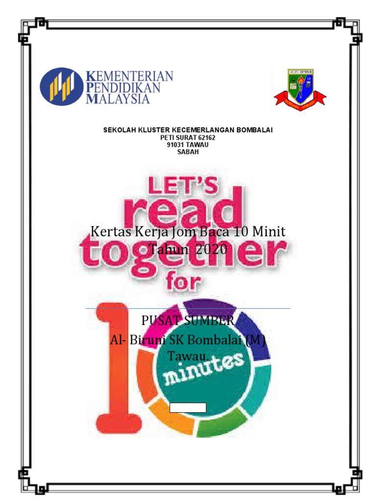 KERTAS KERJA Dekad Membaca 2019 10 Minutes Read Together | PDF