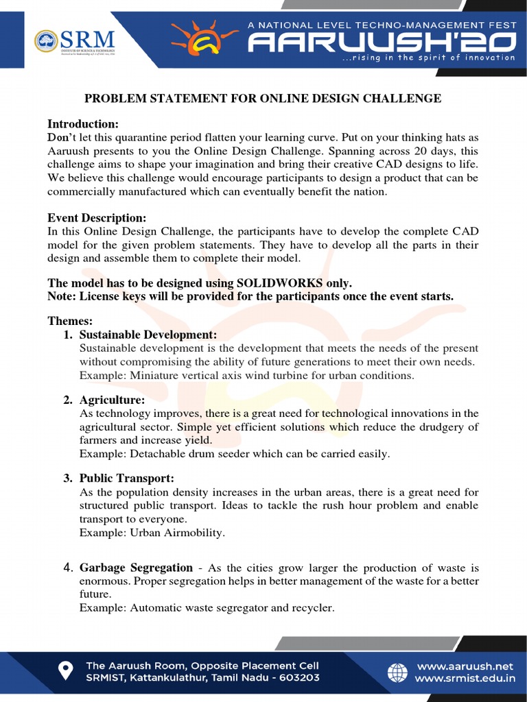 Problem Statement For Online Design Challenge PDF | PDF | Microsoft ...