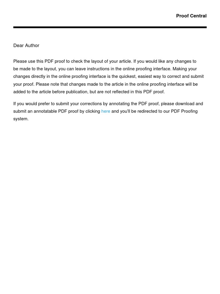 Dear Author: Proof Central | PDF | Pharmaceutical Sciences | Chemistry