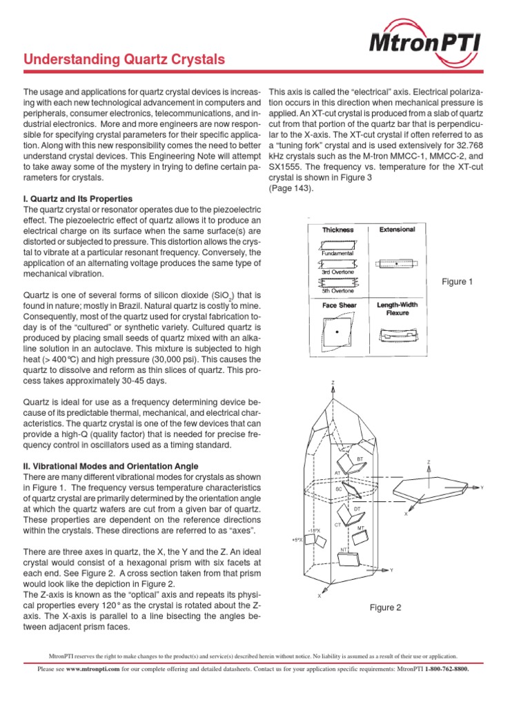 Understanding Quartz Crystals & Resonance | PDF | Normal Mode | Resonance