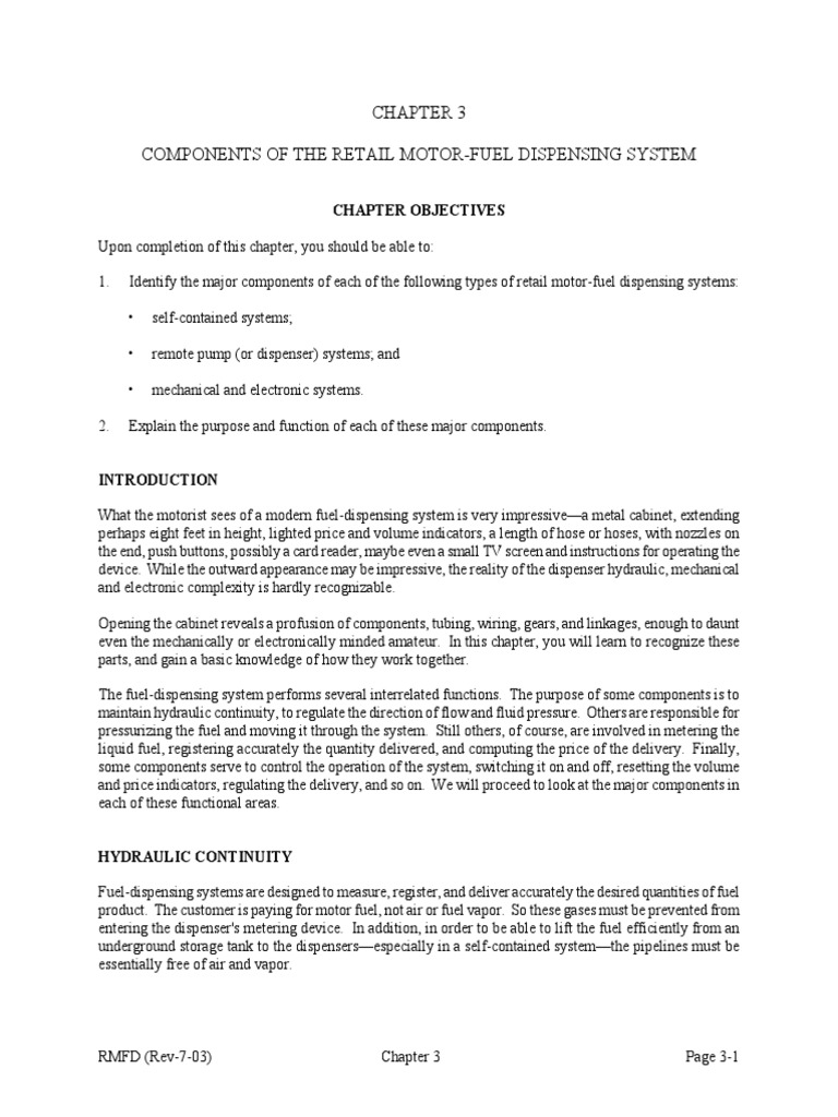 Retail Fuel Dispenser Components | PDF | Valve | Pump