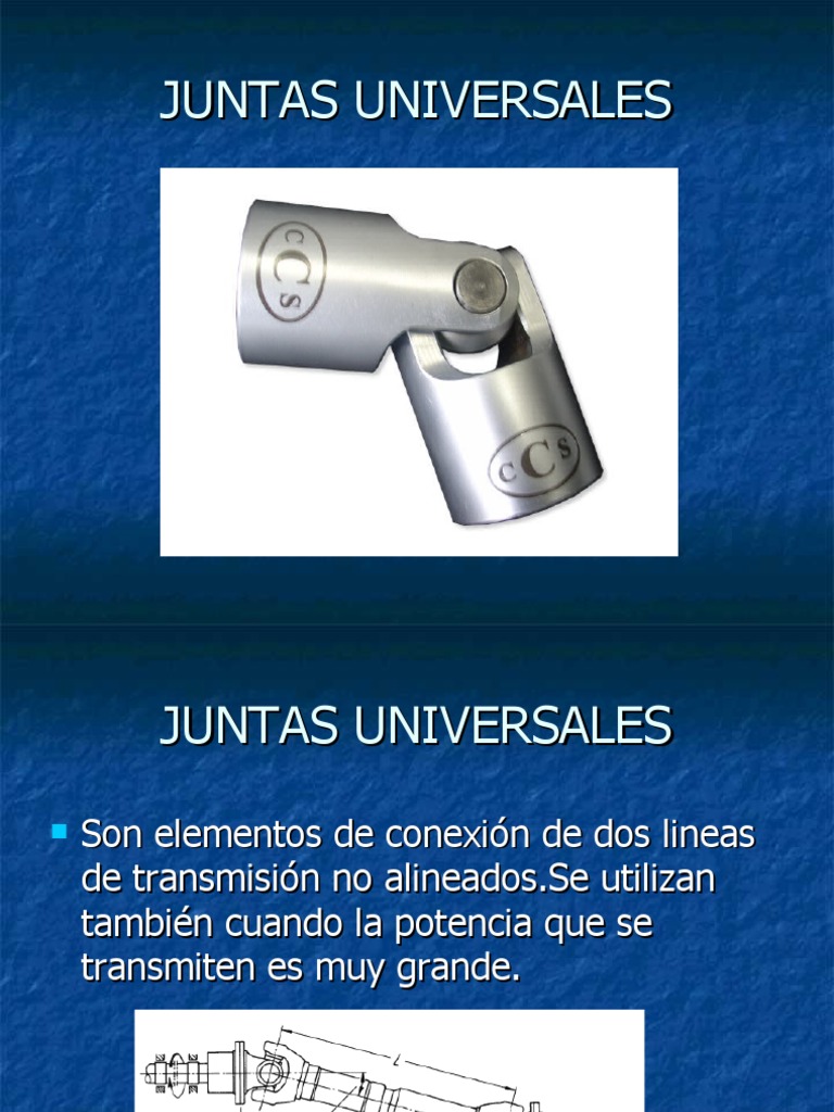 Juntas Universales | PDF | Mecanica clasica | Máquinas