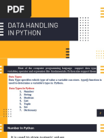 Class-11-Chapter-3. Python Data Handling | PDF | Integer (Computer Science) | Data Type