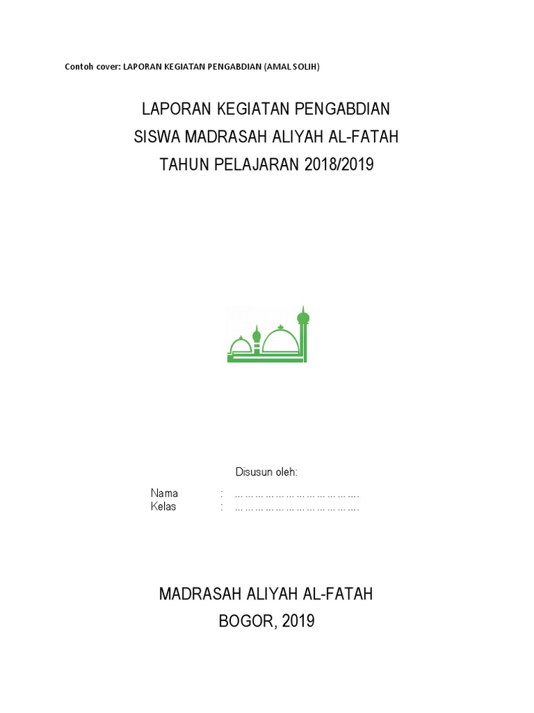 Cover Laporan Pengabdian | PDF