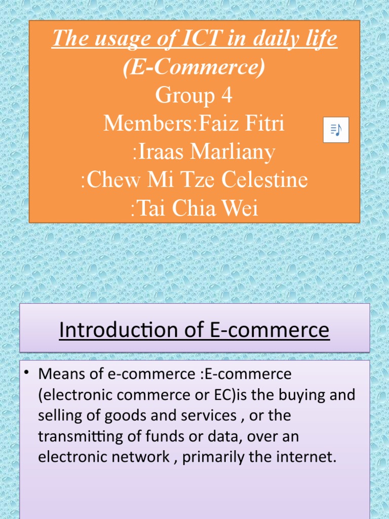 The Usage of ICT in Daily Life (Group 4) | PDF | Business | Computers