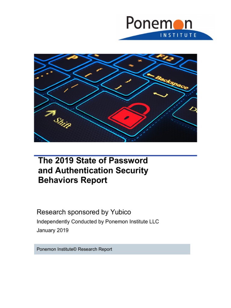 Ponemon Authentication Report PDF | PDF | Password | Authentication
