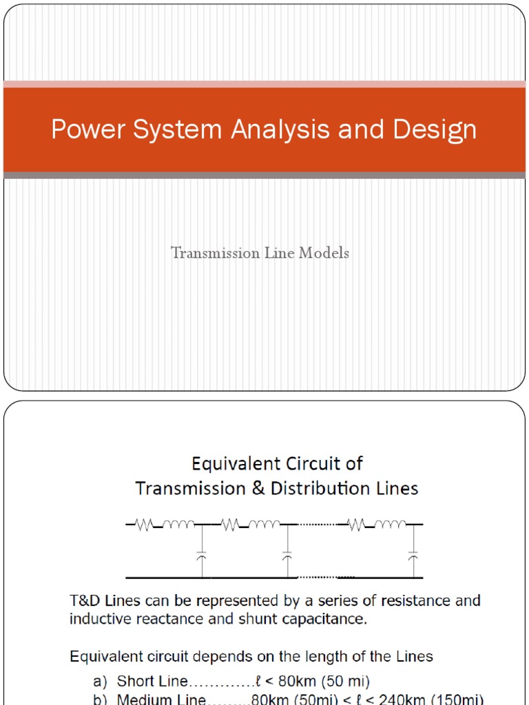 Notes 7 - Transmission Line Model | PDF | Transmission Line | Electric ...