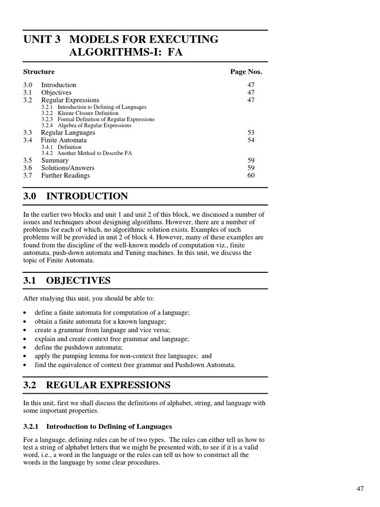 Block 3 Ms 031 Unit 2 Pdf String Computer Science Function Mathematics