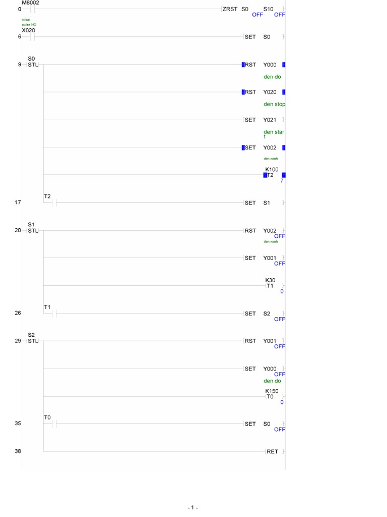 M8002 Program to Control an Automation Process | PDF