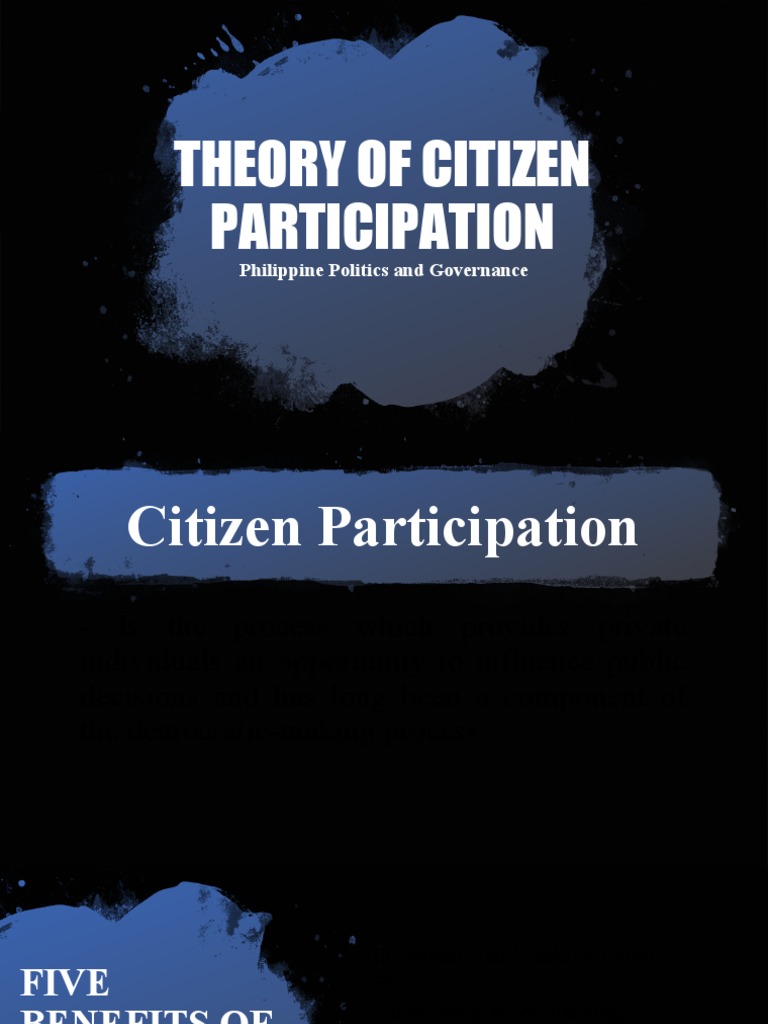 Citizen Participation in Governance | PDF | Public Participation ...