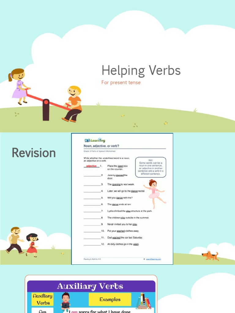 Helping Verbs: For Present Tense | PDF