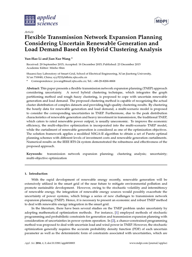 Flexible Transmission Network Expansion Planning C | PDF | Smart Grid ... Flexible Transmission Network Expansion Planning C | PDF | Smart Grid ...