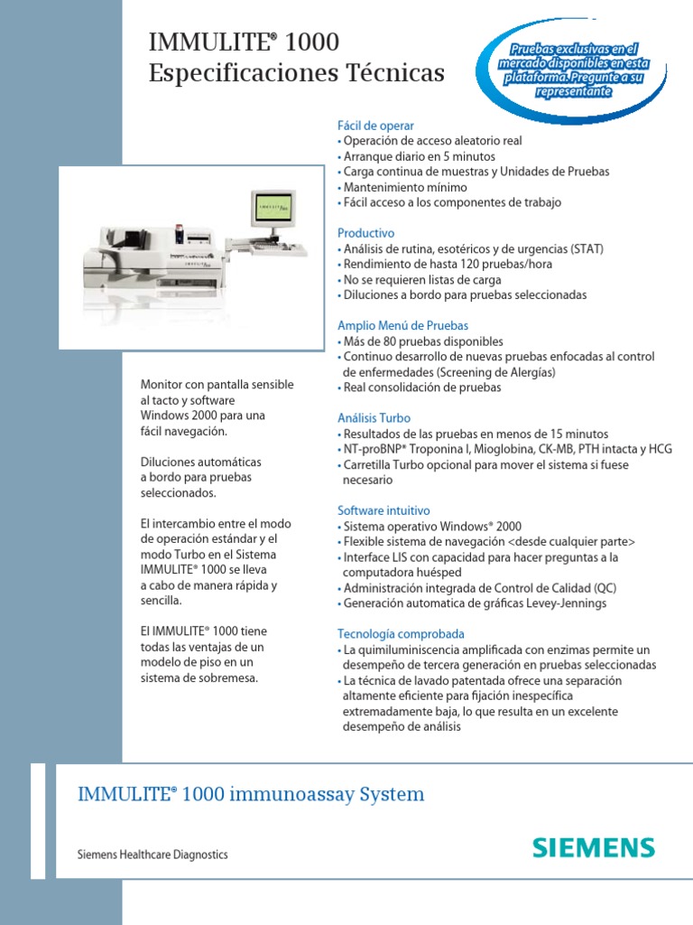 Immulite 1000 Fte | PDF | Microsoft Windows | Monitor de computadora