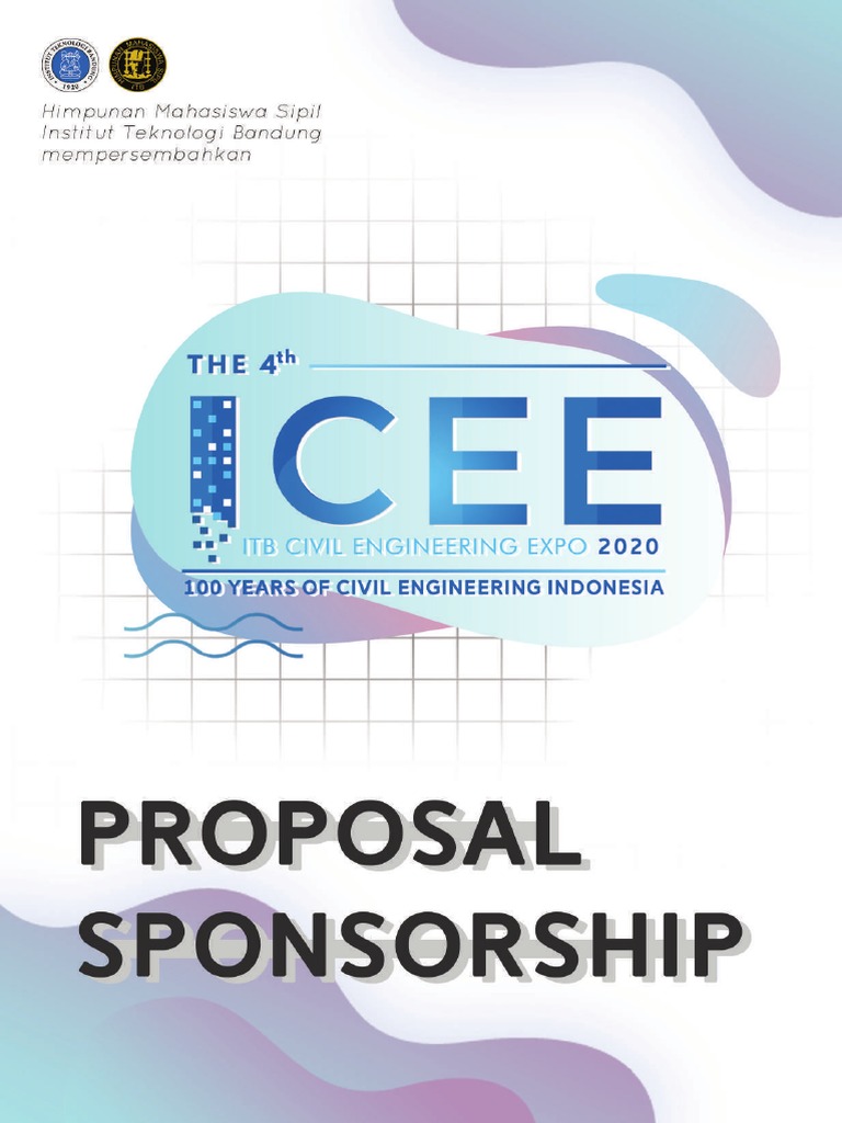 Proposal Sponsorship ITB Civil Engineering Expo (ICEE) 2020 | PDF