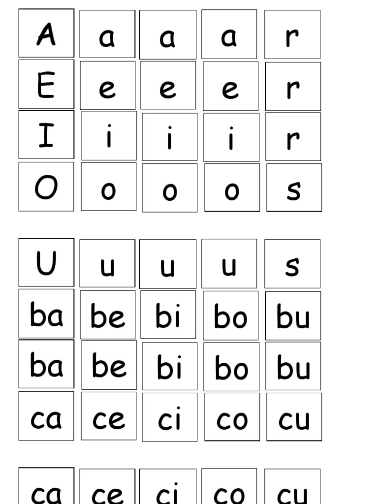 Fonemas para Album de Abecedario Lectoescritura 2019 PDF | PDF