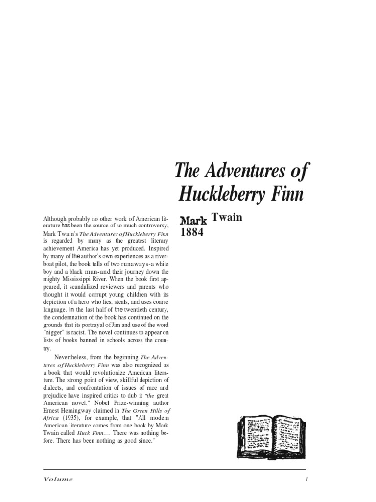 Mark Twain - The Adventures of Huckleberry Finn | PDF | Adventures Of ...