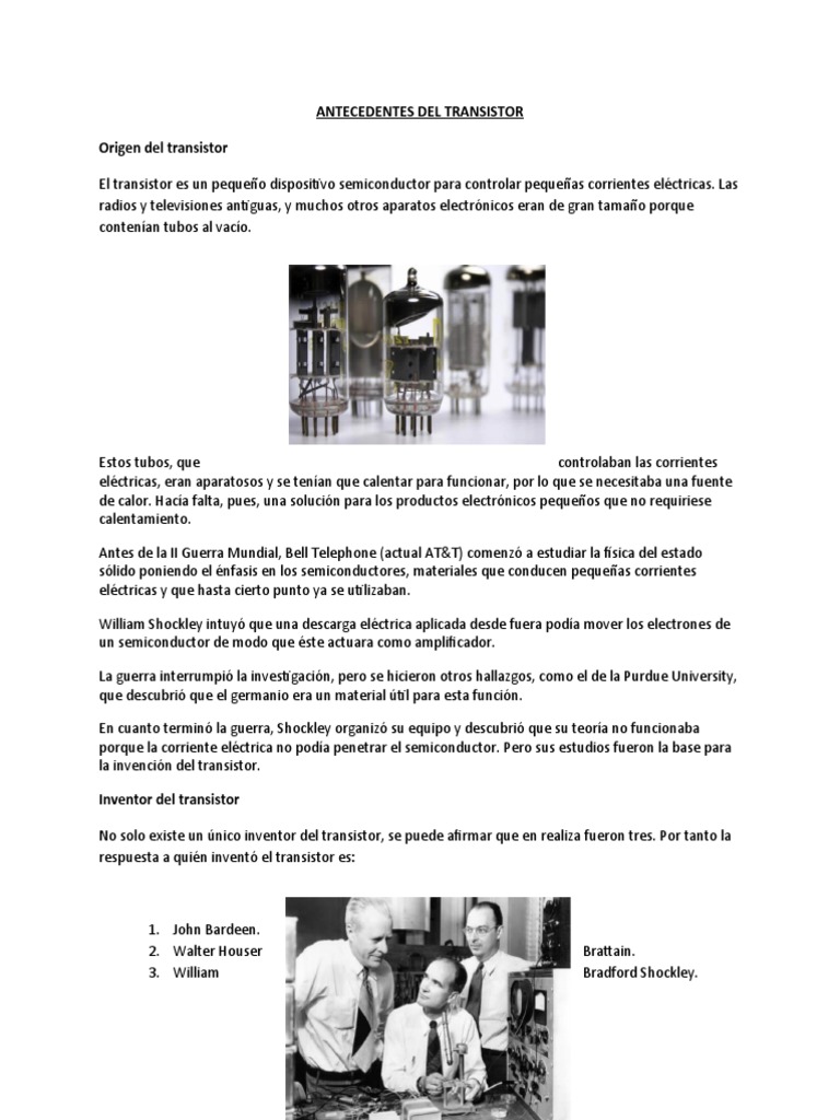 Transistor | PDF | Transistor | Circuito integrado