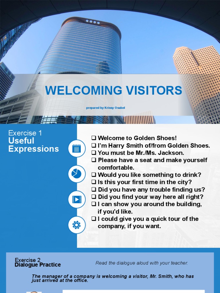 BE Welcoming A Visitor | PDF