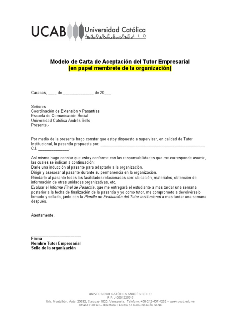 Modelo de Carta | PDF